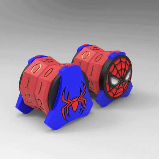 🛞 MTG Click Wheel Life Counter Spider-Man Collection・ STL File for 3D ...