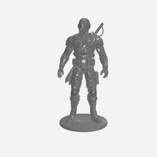 🐍 Snake Eyes – Classic 1980s G.I. Joe Style Collectible Figure | 3D ...