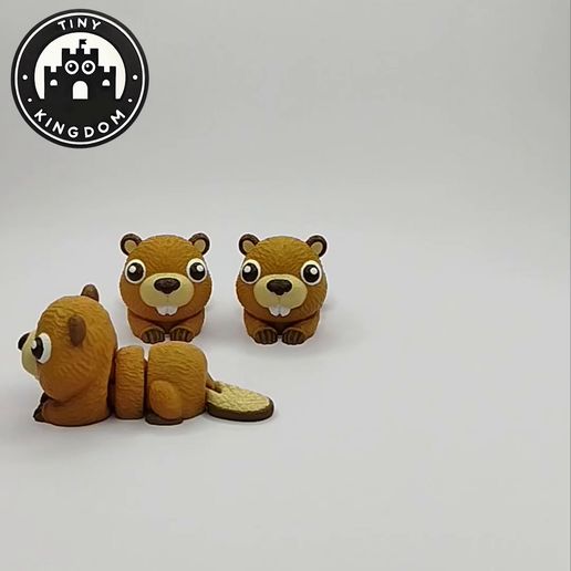 🦫 Flexi Tiny Beaver・ STL File for 3D printing・Cults