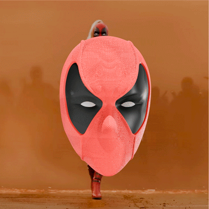 🧲 Lady Deadpool Mask with Detailed Texture and Magnet Slots / Lady ...