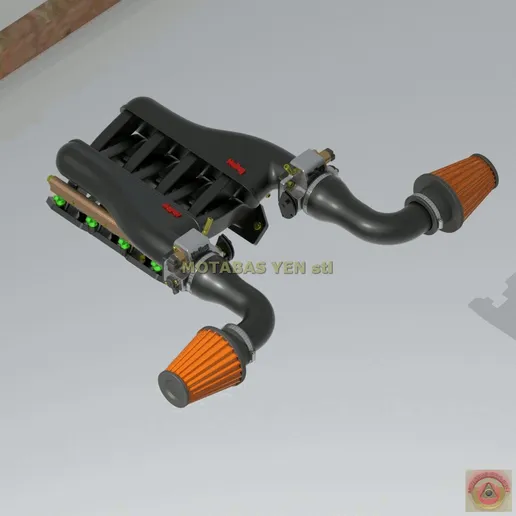 🔫 HOLLEY SNIPER EFI DUAL PLENUM - INTAKE MANIFOLD・ STL File for 3D ...