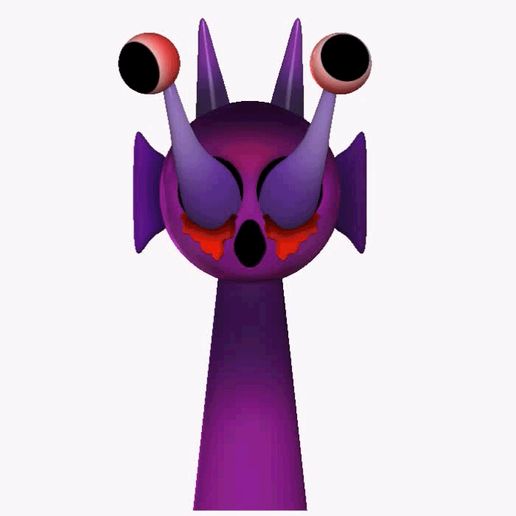 🧸 3D Sprunki Incredibox Durple Horror Sprunki STL 3D Character Fanart ...