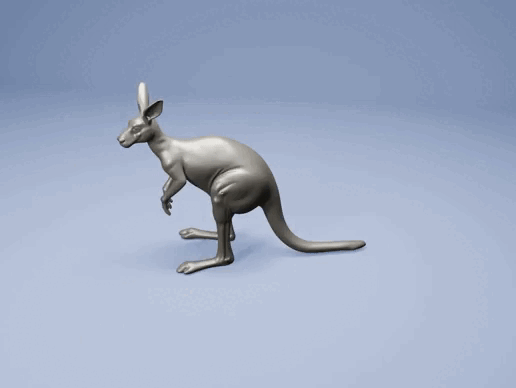 🦘 Realistic Kangaroo 3D Model STL – Australian Animal for 3D Printing ...