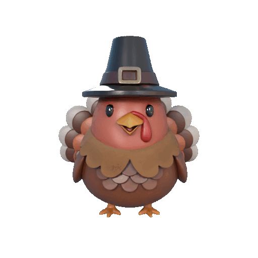 animated turkey hat