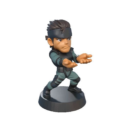 🕹️ Joystick Holder - Solid Snake (Metal Gear)・ STL File for 3D printing ...