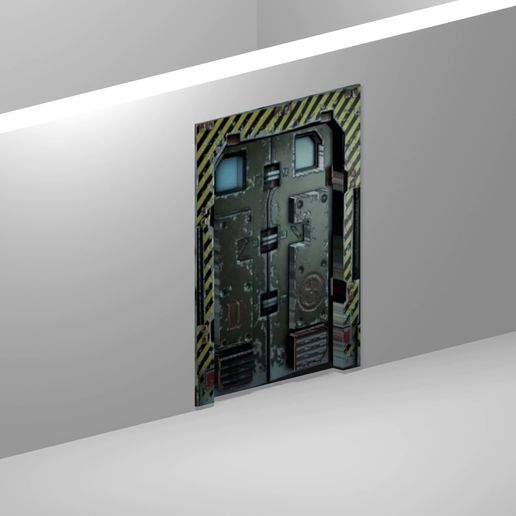 3D file Set of Sci-Fi doors 🚪 ・3D print object to download・Cults