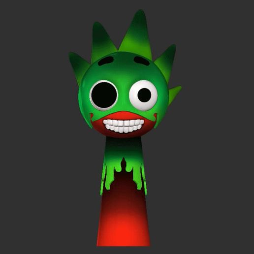 🦸 3D Sprunki Incredibox OWAKCX Lime Horror STL 3D Character Fanart・ STL ...