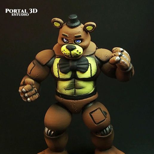 🧁 Muscle Freddy・ STL File for 3D printing・Cults