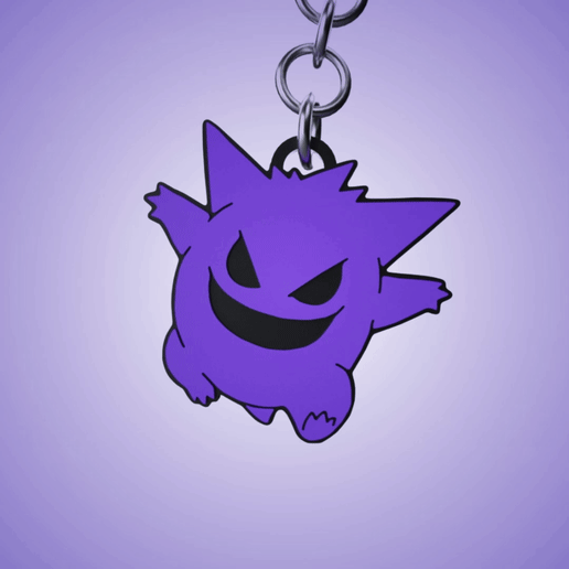 🗝️ KEYCHAIN GENGAR POKEMON KEYCHAIN 094・ STL File for 3D printing・Cults