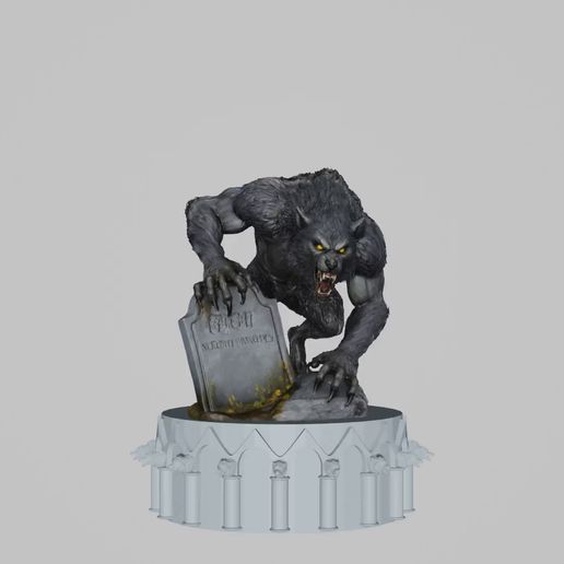 ♟️ Fantasy Chess Set, Vampire vs Werewolf・ 3D File for 3D printing・Cults