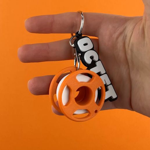 🖥️ OCTET - Issue 01 - Computer figurine and PLA spool key ring・ STL ...