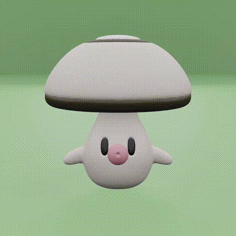 🐉 Pokemon No. 590 Foongus・ STL File for 3D printing・Cults