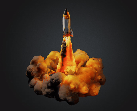 🚀 DiB Rocket Fire Jet Stl Obj Glb for 3D Printer・ 3D File for 3D ...
