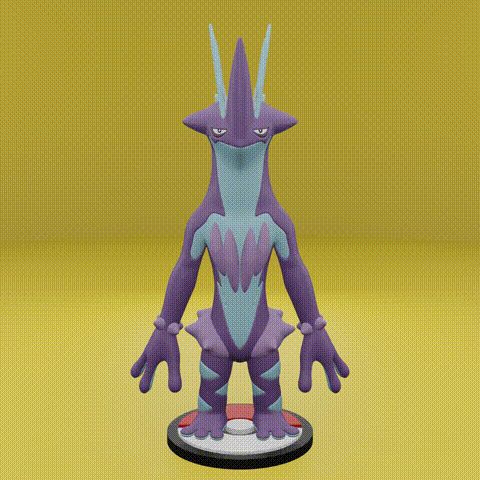 🐉 Pokemon No. 849 Toxtricity (Low Key Form)・ STL File for 3D printing・Cults