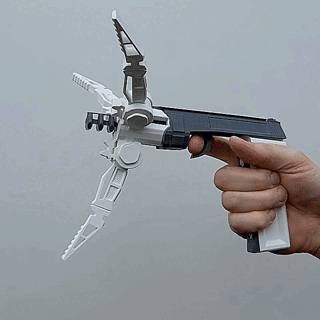 🔫 Gripper Grabber Gun・ STL File for ・Cults