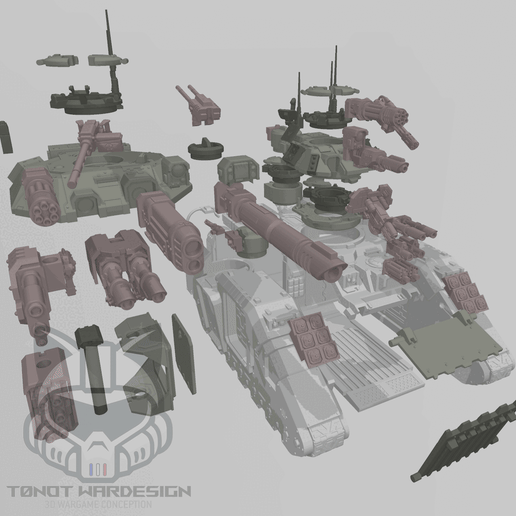 🪖 Tracked Raidpulsor Full Pack ! Repulsor Raider・ 3D File for 3D ...