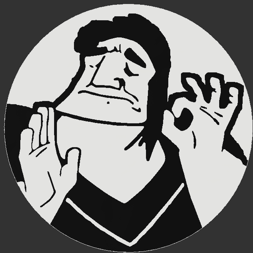 🃏 Pacha Perfect Meme - Poker Chip・ STL File for 3D printing・Cults