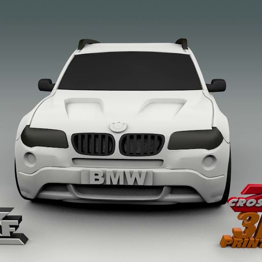 STL file BMW X3 E83 Comic Car 🚗 ・3D print design to download・Cults