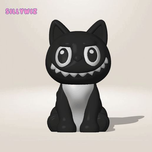🐱 CREEPY LABUBU MEME CAT・ STL File for 3D printing・Cults