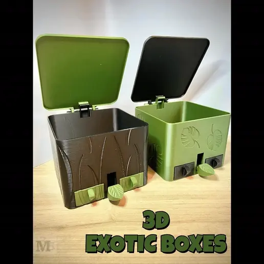 STL file Exotic boxes 📦 ・3D printer design to download・Cults