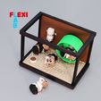 🐹 Flexi hamster in cage - Pet - Art Toys Diorama・ STL File for 3D ...