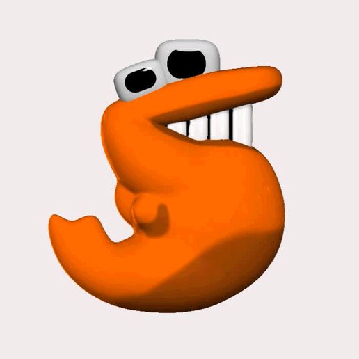 STL file Fiver from Number Alphabet Lore STL 3D Character Fanart 🦸 (OBJ ...