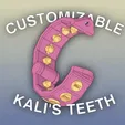 🤐 Customizable Kali's Teeth・ STL File for ・Cults