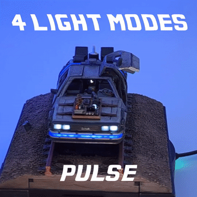 🚗 BTTF3 DeLorean Time Machine with LEDs・ STL File for ・Cults