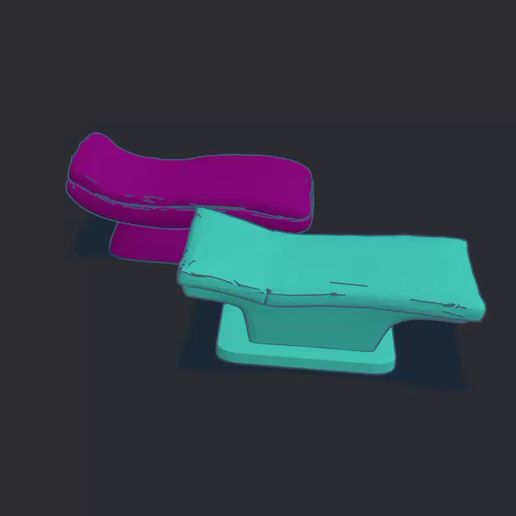 STL file 3D Spa Bed STL Pack – 2 Luxurious Designs for Miniatures & DIY ...