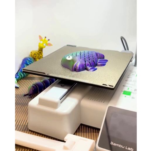 🐠 Flexi Articulated Fish・Free 3MF File for 3D printing・Cults
