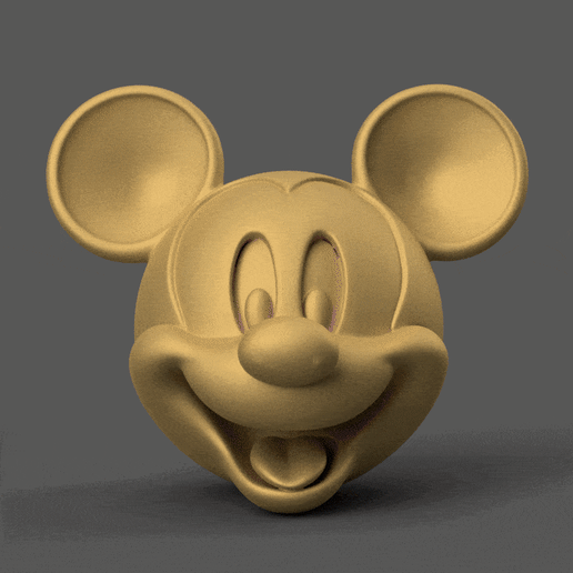 🐁 Cute Cartoon Mouse Head STL Keychain, Desk Decor, Bag Charm・ STL File ...