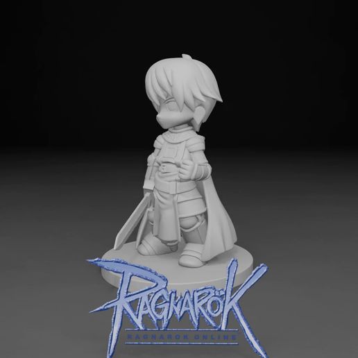 🗡️ Knight Chibi with Sword and Cape / Ragnarok Online Knight Chibi with ...