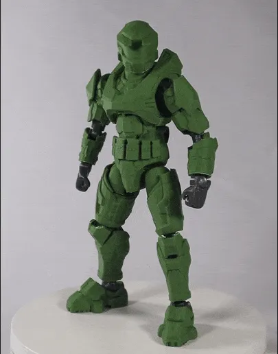 😇 Halo MkV Action Figure - Master Chief - MODULYR V2・Free STL File for ...