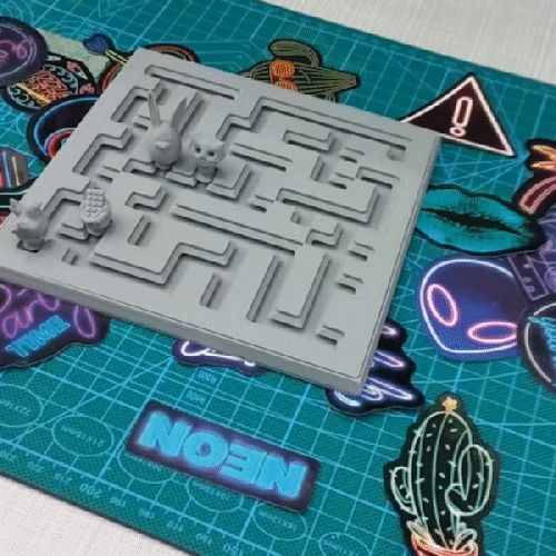 🥚 Multiplayer Dungeon Maze with EASTER sliding pawns・ STL File for 3D ...