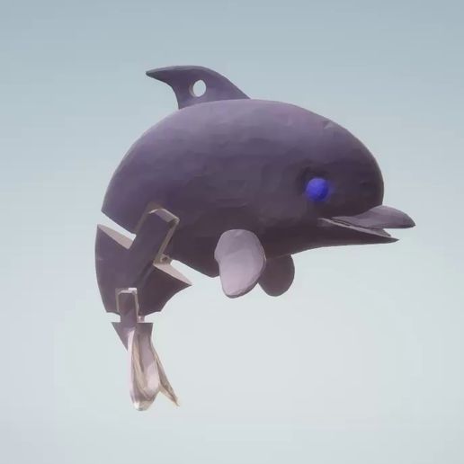 STL file flexible dolphin 🐬 ・3D printable model to download・Cults