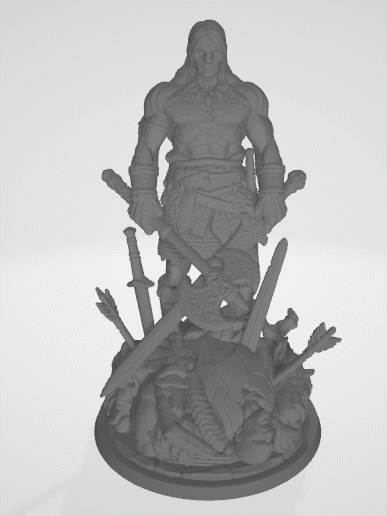STL file CONAN MINIATURE MODEL FIGURE FOR FANTASY GAMES RPG AND DND 🪖 ...