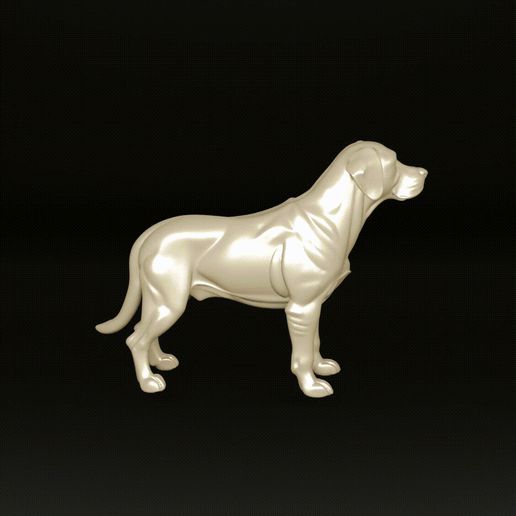 🐕 Labrador Retriever 3D Printable Model – Detailed Dog STL for 3D ...