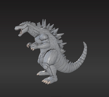 👽 Dynamic Poseable Godzilla Model with Iconic Dorsal Fins for 3D ...