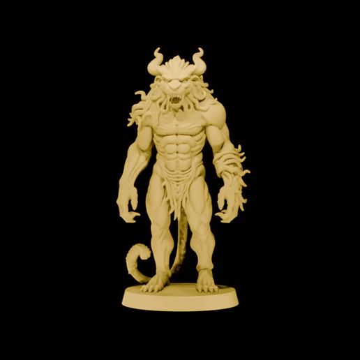 👹 5 - Demon President Marbas・ STL File for 3D printing・Cults