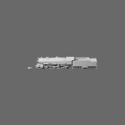 😤 Steam Locomotive – Mikado 2-8-2 – 3D Printable Historic Train Engine ...
