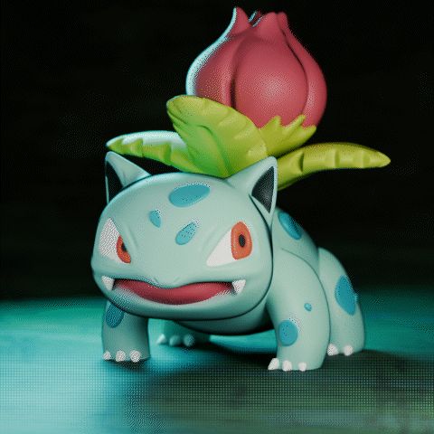 STL file Ivysaur 🐉 ・Model to download and 3D print・Cults
