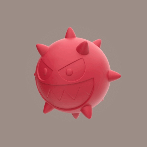 😈 Spiky Devil Ball・ STL File for 3D printing・Cults
