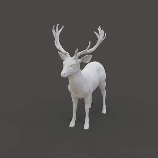 🦌 Fallow Deer Sculpture・ STL File for 3D printing・Cults