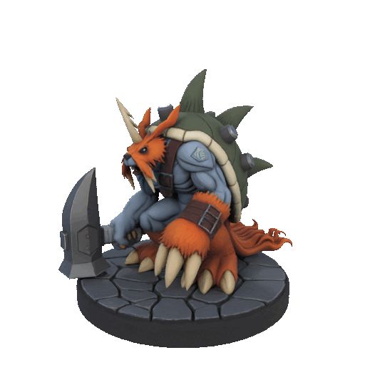🐉 Zudomon, Digimon / D&D Miniature・ STL File for 3D printing・Cults