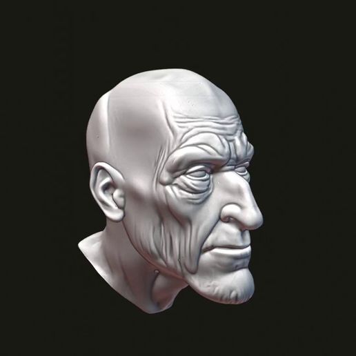 👴 Old Man Head Sculpture Bust - 3D STL Printable・ archivo STL para ...