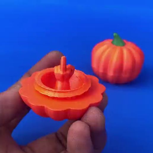 🎃 Pumpkin Middle Finger Prank Funny, Easy to Print, No Support Need・ 3D ...