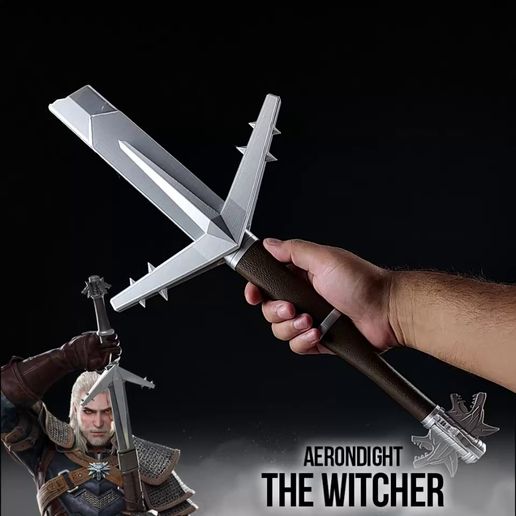 🗡️ Aerondight - Silver Sword - The Witcher・ 3D File for 3D printing・Cults