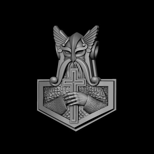 STL file Cross-n-Mjolnir pendant - STL 3D model for 3d printing by ...