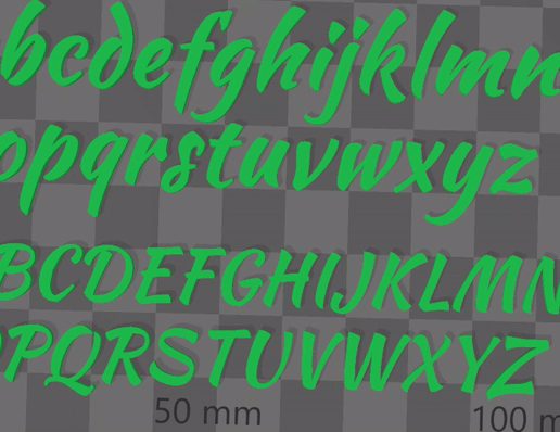 🆓 FREE space gringos custom font・Free 3MF File for 3D printing and CNC ...