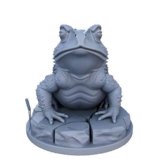 👹 Giant Warty Toad Figurine | Swamp Amphibian Creature・ STL File for 3D ...
